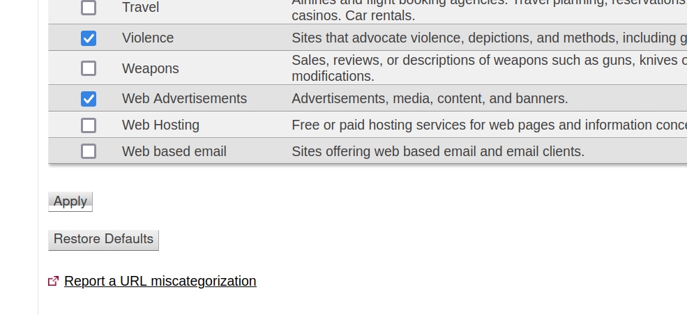 Enabling BrightCloud® Categories