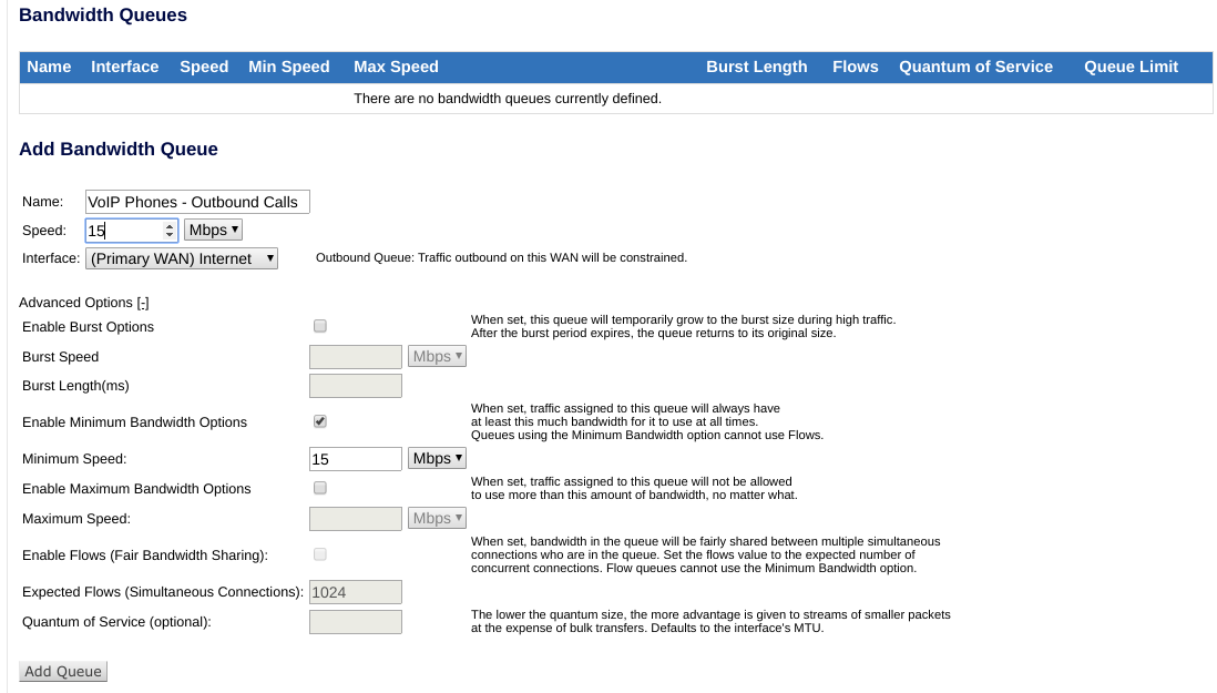 QoS (Quality of Service) (v4.1.3+)