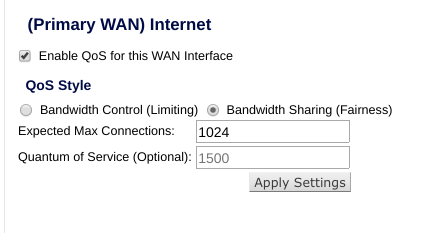 QoS (Quality of Service) (v4.1.3+)