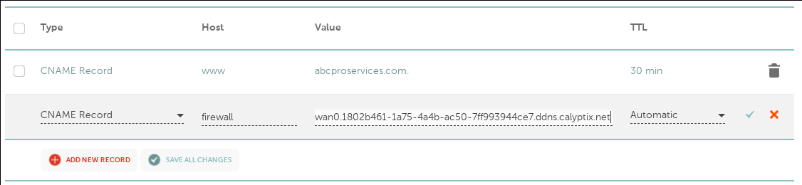 Calyptix Dynamic DNS (DDNS)
