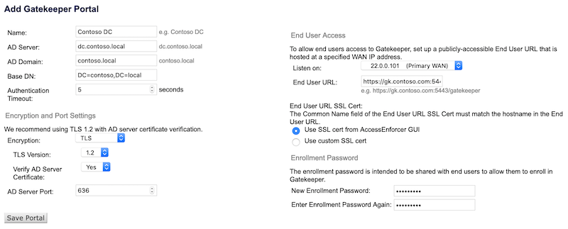 Gatekeeper: Adding a Portal (Active Directory)