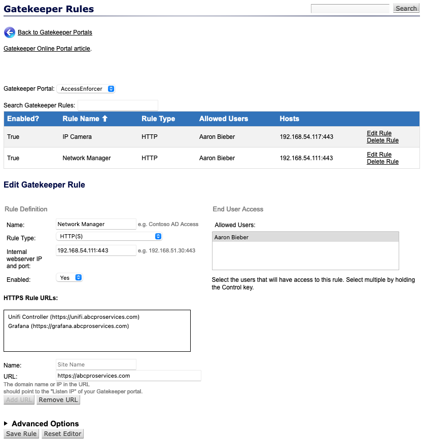 Gatekeeper: Adding an HTTPS Rule